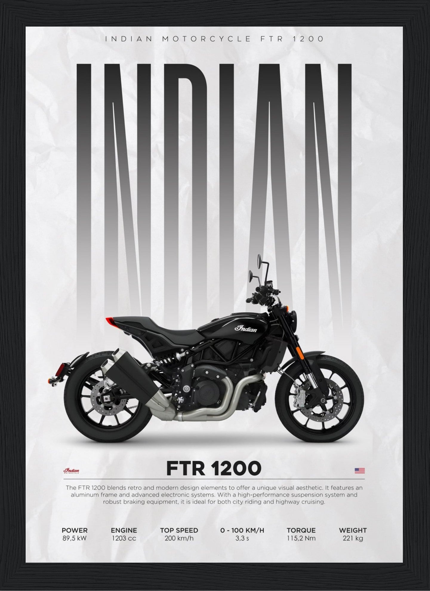 FTR 1200 - Indian - Poster – Posters-4u