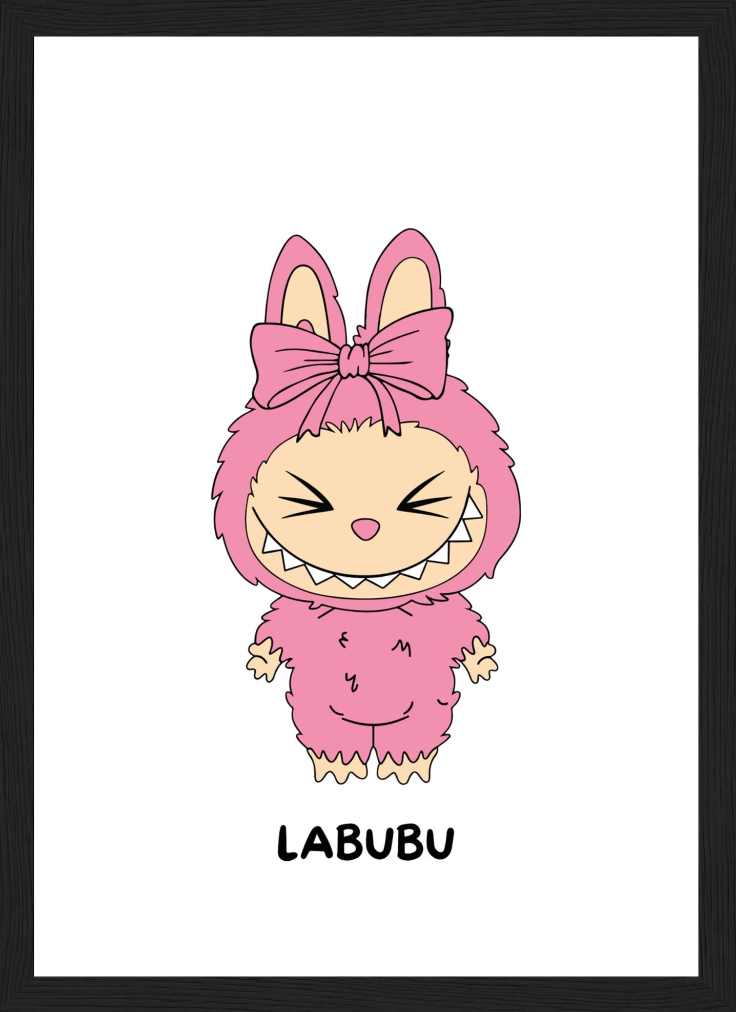 Labubu – Pink Bow – Poster – Posters-4u